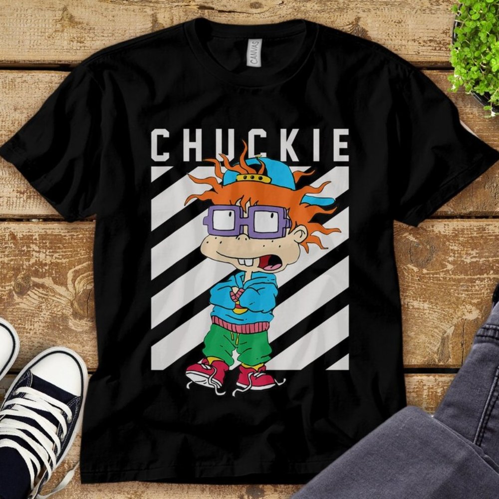 Rugrats Chuckie Portrait Squad Retro Funny Graphic Un… - Gem